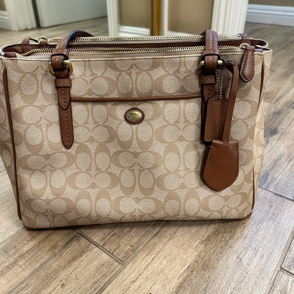 Coach | Bags | Elegant Tan Designer Womens Bag | Poshmark